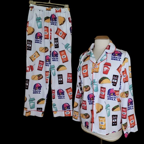 Unbranded | Intimates & Sleepwear | Taco Bell 2piece Pajama Set Size M ...